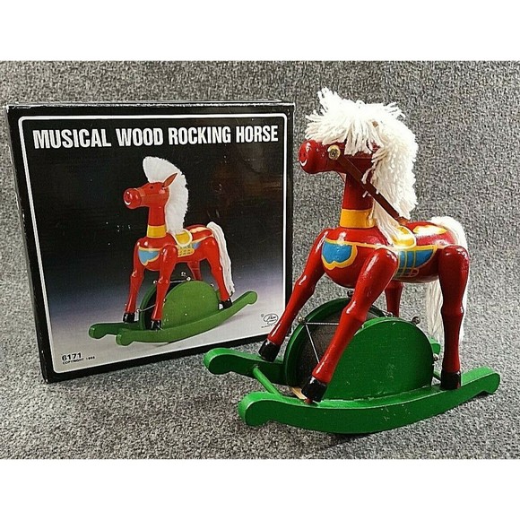 Price Products Of New Jersey | Other | Antique Musical Wood Rocking ...